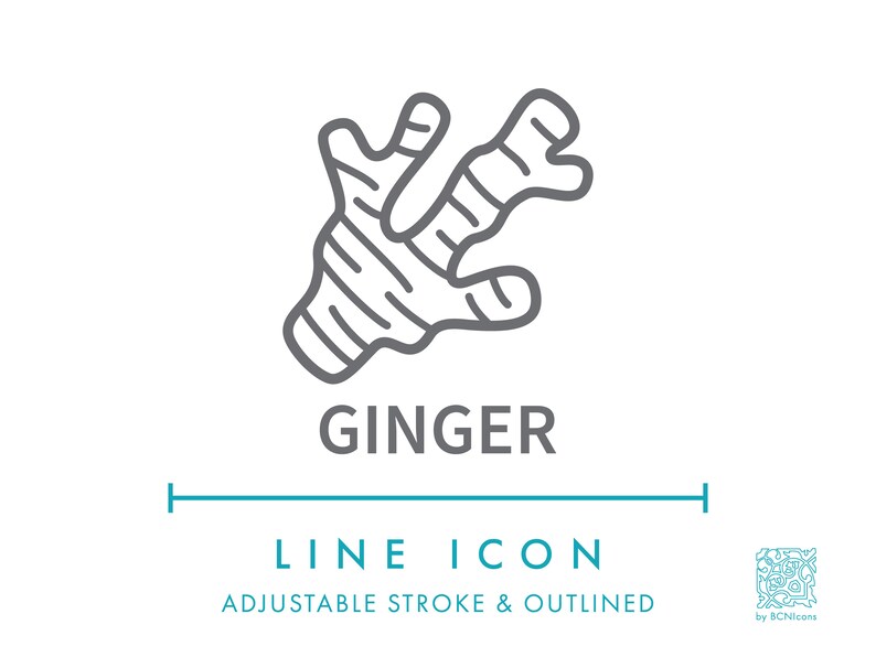 Ginger Sticks Fragrance Line Icon SVG, Ginger Flavor Food Clipart PNG ...