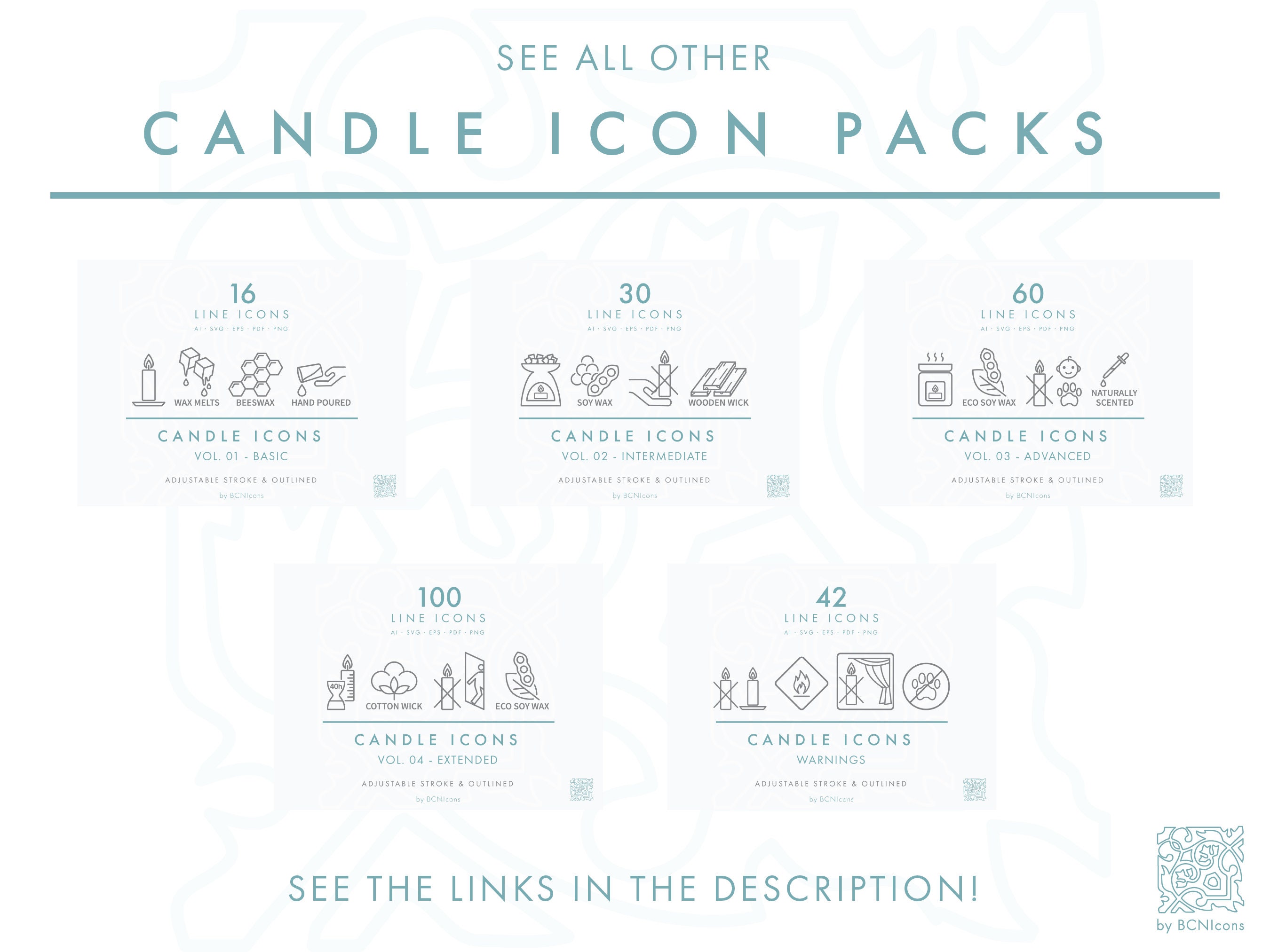 Wax Melts Warmer Line Icon SVG, Minimalist Candle Heater Packaging Clip ...