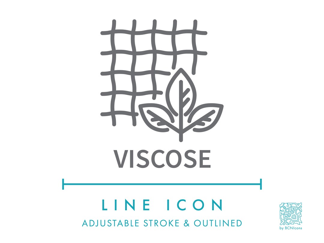 Viscose Fiber Material Line Icon SVG, Minimalist Natural Recycled ...