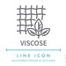 Viscose Fiber Material Line Icon SVG, Minimalist Natural Recycled ...