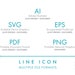 Ethically Sourced Line Icon SVG, Minimalist Eco Friendly Packaging Icon ...