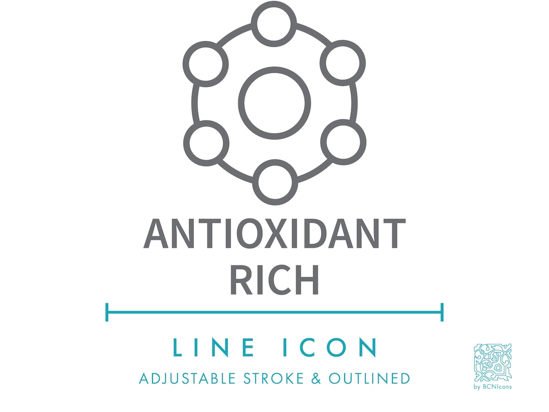 Antioxidant Rich Line Icon SVG, Minimalist High Omega Source ...