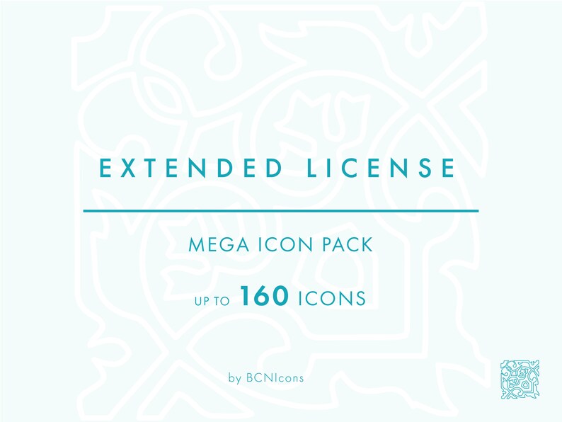 EXTENDED LICENSE: Mega Icon Pack - Etsy