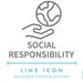 Social Responsibility Line Icon SVG, Minimalist Ethical Small Business ...