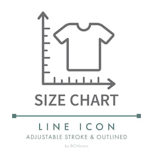 Size Chart Clothing Line Icon SVG, Choose Size Fashion Symbol Sign PNG ...