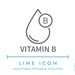 Vitamin B Line Icon SVG, Minimalist Vitamin B Complex Source ...