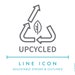 Upcycled Line Icon SVG Minimalist Eco Friendly Recycled - Etsy