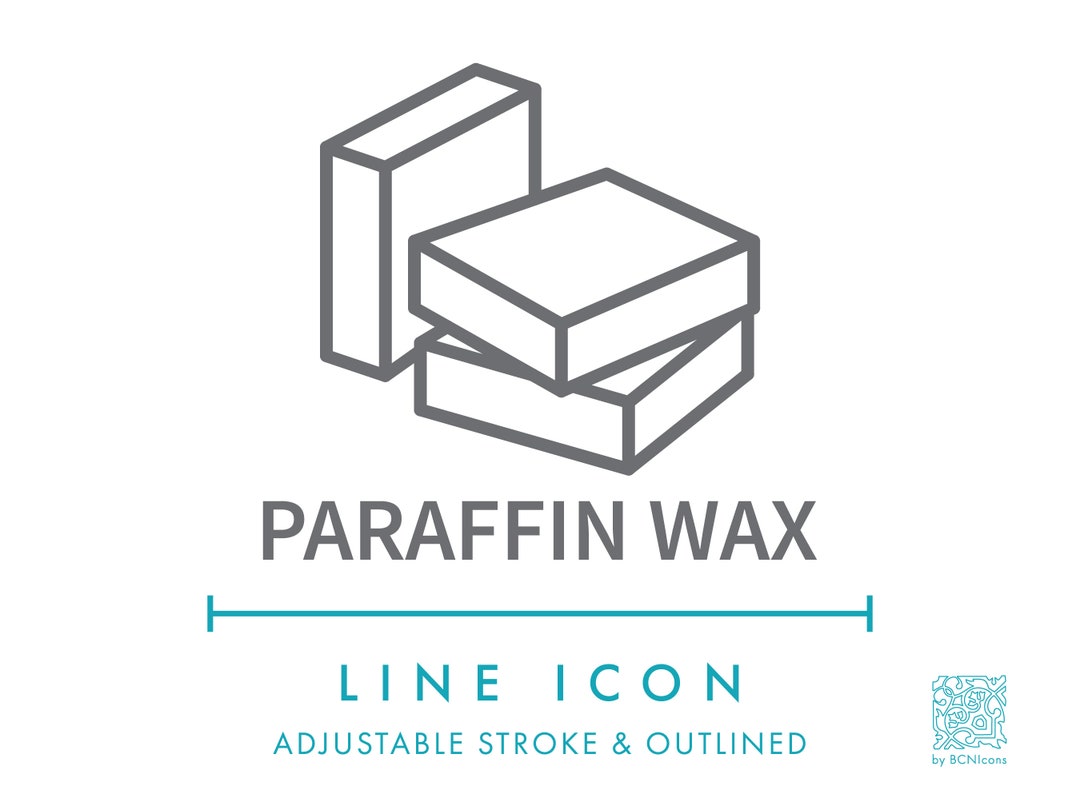 Paraffin Wax Candle Making Line Icon SVG, Minimalist Synthetic Wax ...