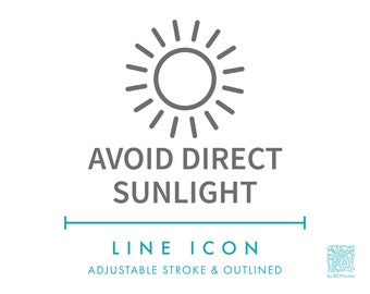 Avoid Sunlight Icon - Etsy