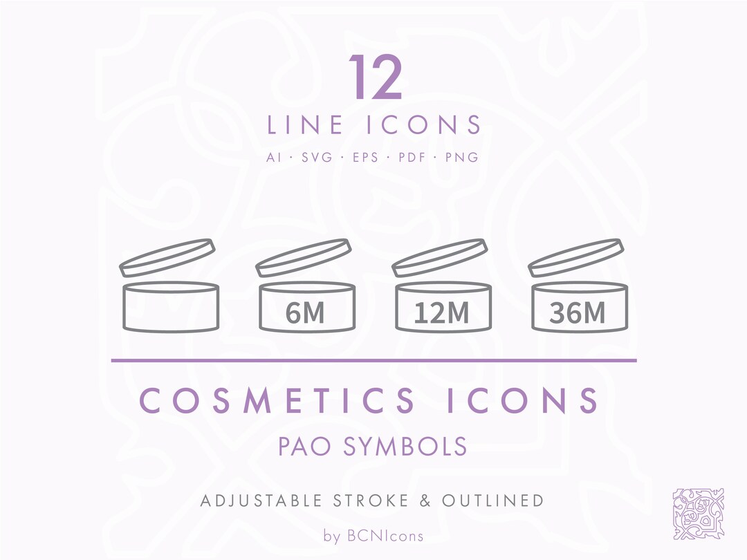 PAO SYMBOL Line Icons Pack Svg, Minimalist Packaging Icon Bundle PNG ...
