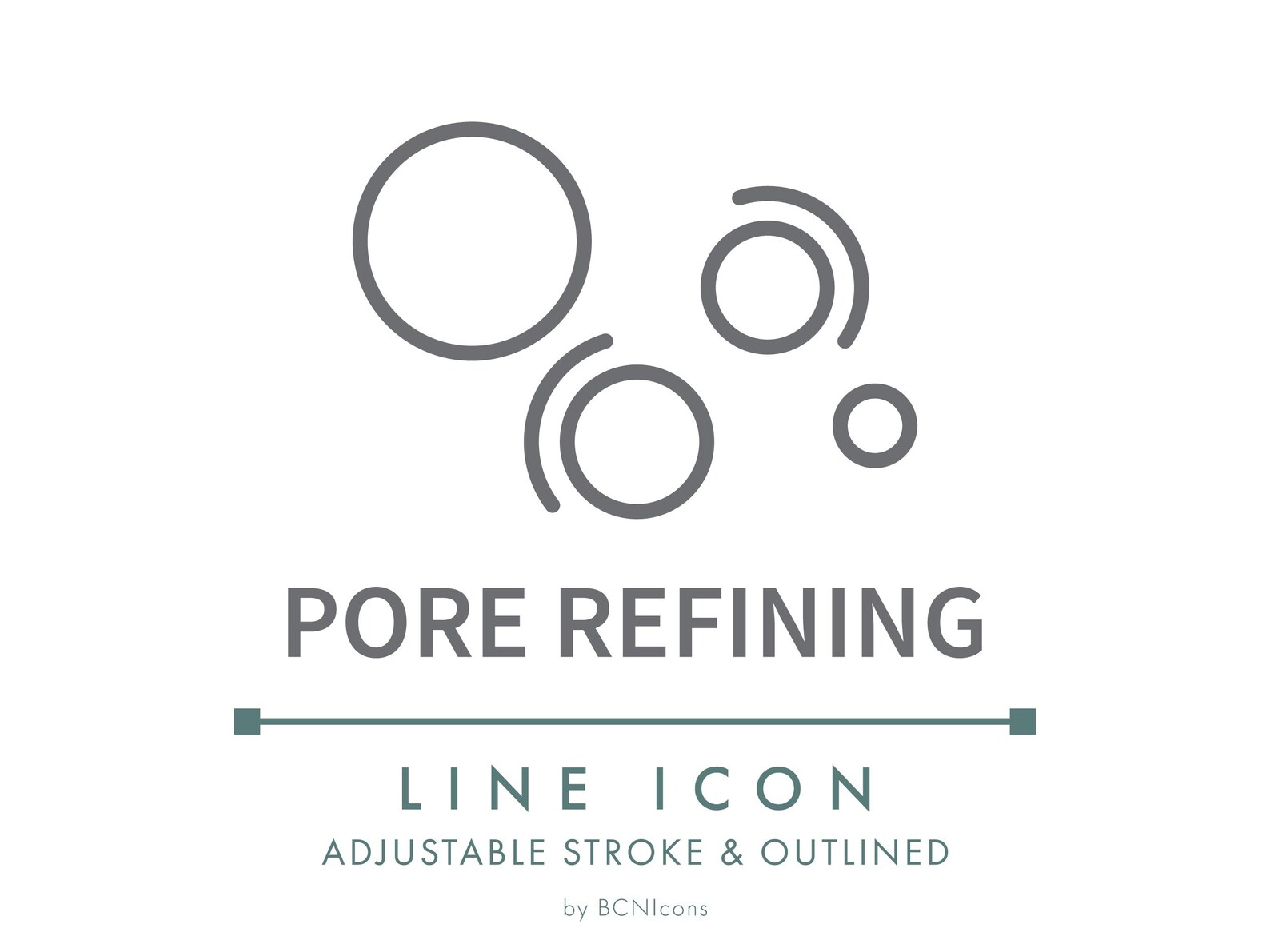 Pore Refining Line Icon SVG, Skin Care Face Treatment Symbol Cosmetics ...
