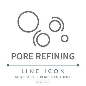 Pore Refining Line Icon SVG, Skin Care Face Treatment Symbol Cosmetics ...
