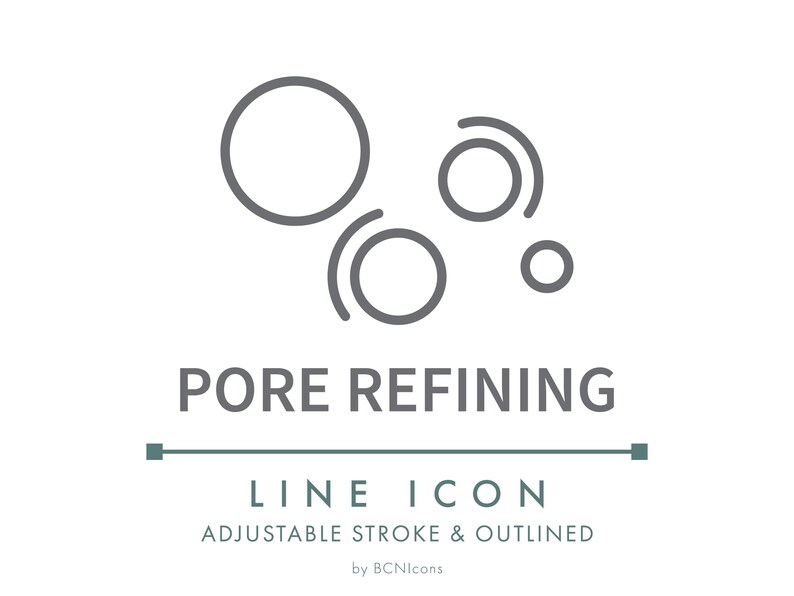Pore Refining Line Icon SVG, Skin Care Face Treatment Symbol Cosmetics ...