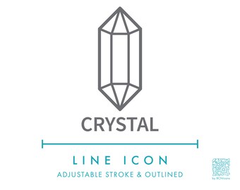 Crystal Icon Svg - Etsy UK