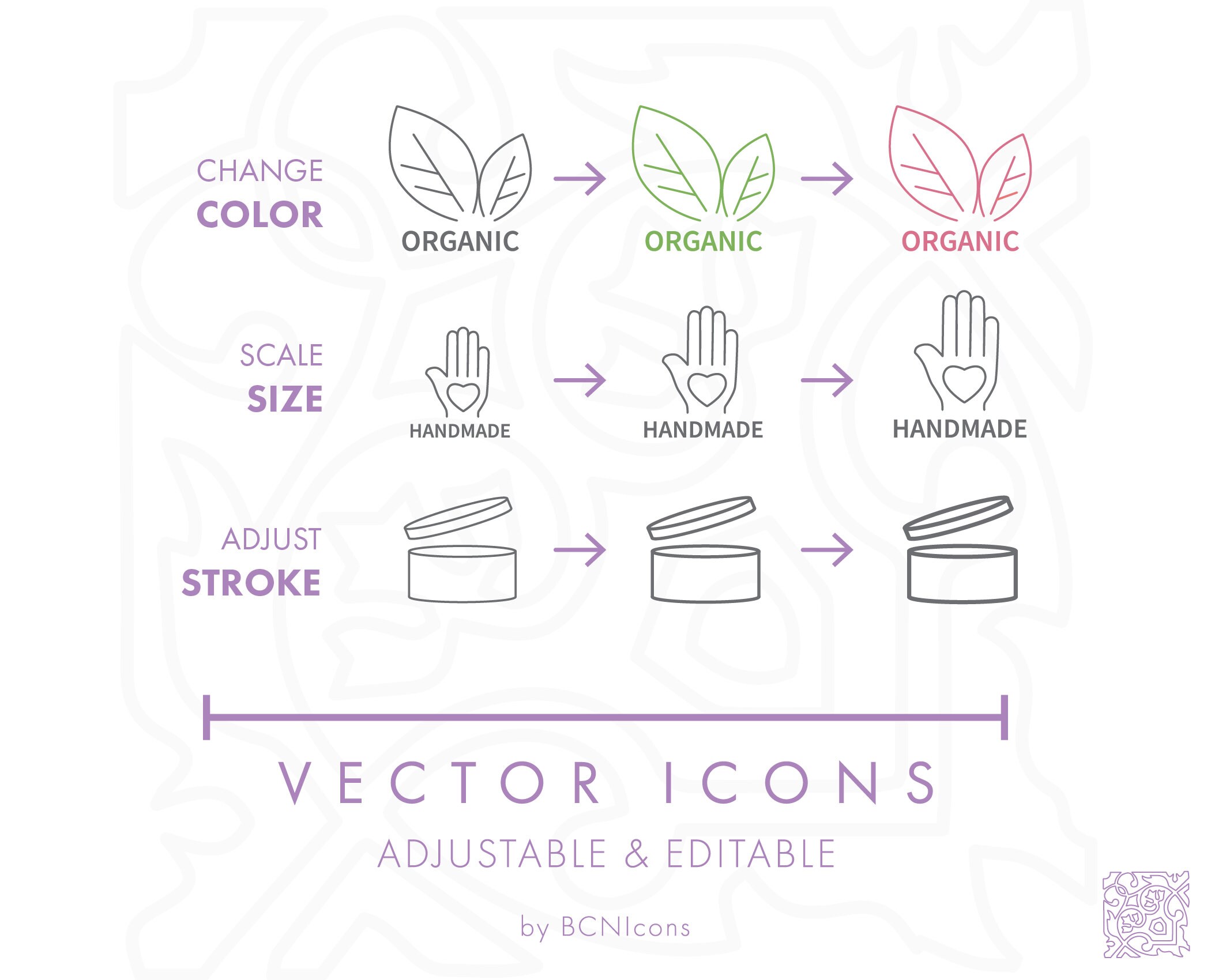 BASIC PACK: Cosmetics Packaging Symbols Vol. 01 Line Icon SVG | Etsy