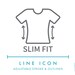 Slim Fit Clothing Line Icon SVG, Minimalist Tailored Cut T-shirt ...