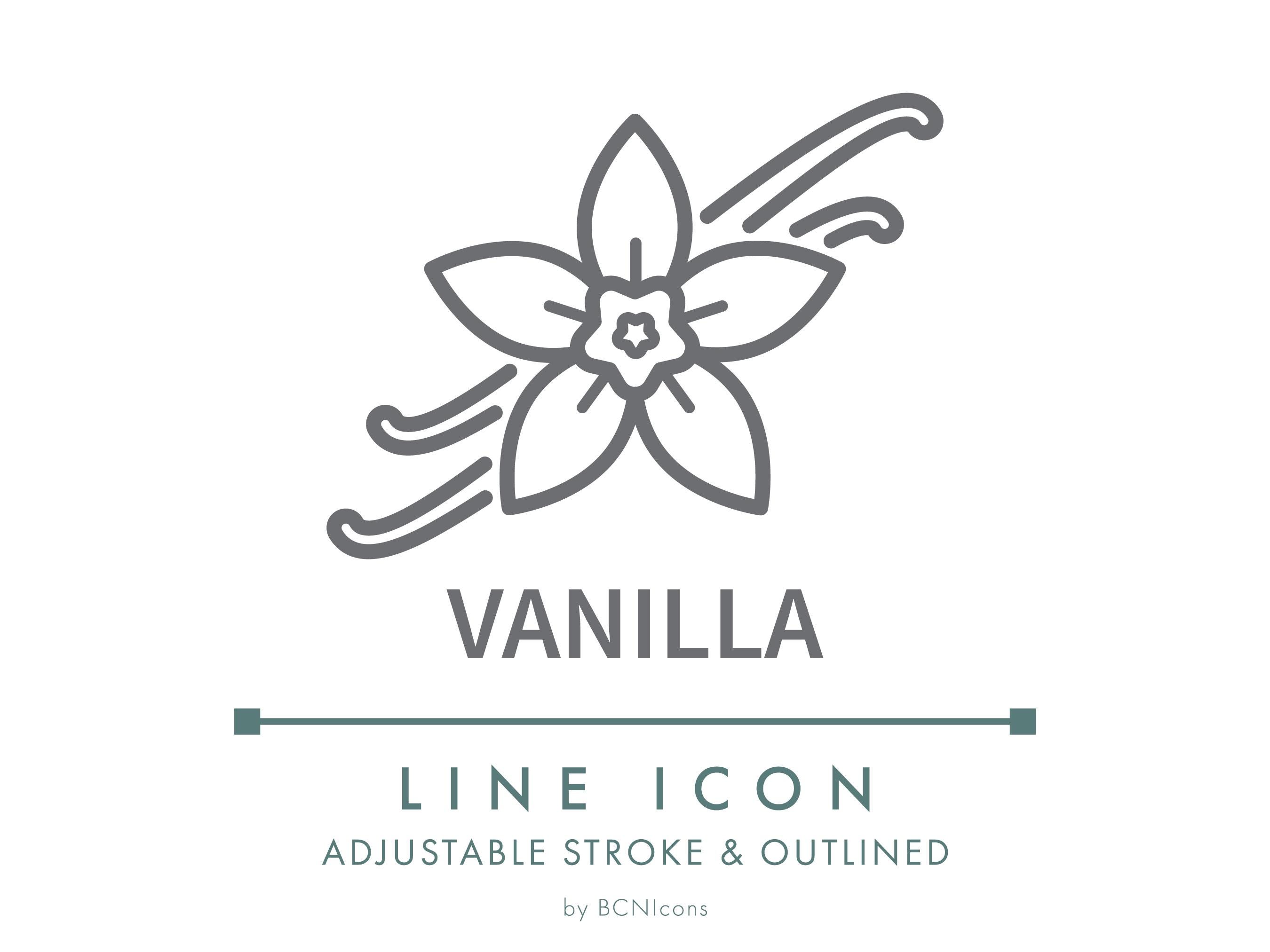 Vanilla Extract Clipart Black And White