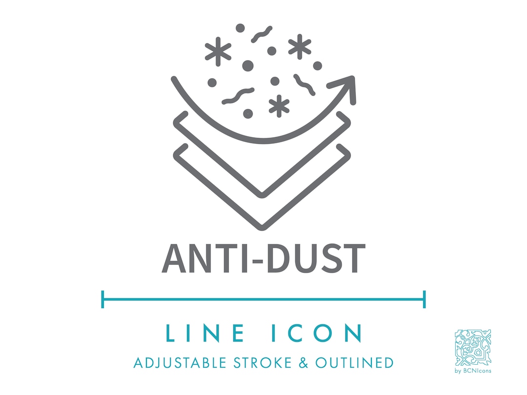 Anti-dust Textile Material Line Icon SVG, Minimalist Dust Free Fabric ...