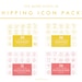 PAO SYMBOL Line Icons Pack Svg, Minimalist Packaging Icon Bundle PNG ...