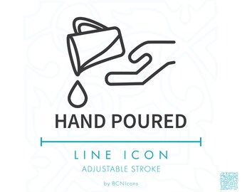 Small Batch Line Icon SVG Minimalist Small Business Packaging | Etsy