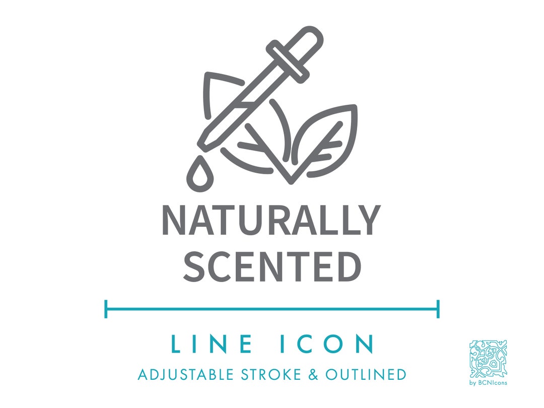 Naturally Scented Line Icon SVG, Minimalist Bio Natural Cosmetics ...