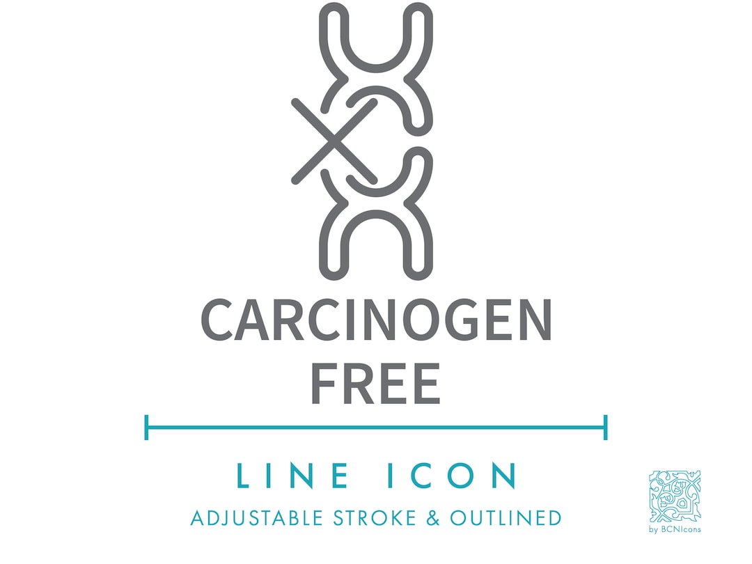 Carcinogen Free Line Icon SVG, Minimalist Mutagen Free Eco Friendly ...