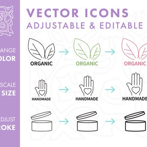 BASIC PACK: Cosmetics Packaging Symbols Vol. 01 Outline Icon | Etsy