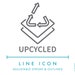 Upcycled Textile Material Line Icon SVG, Minimalist Eco Friendly Fabric ...