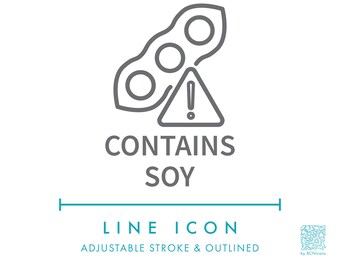 Soya Allergy Svg - Etsy