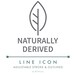 Naturally Derived Line Icon SVG, Minimalist Bio Natural Cosmetics ...