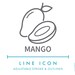 Mango Fruit Fragrance Line Icon SVG, Mango Flavor Food Ingredient ...