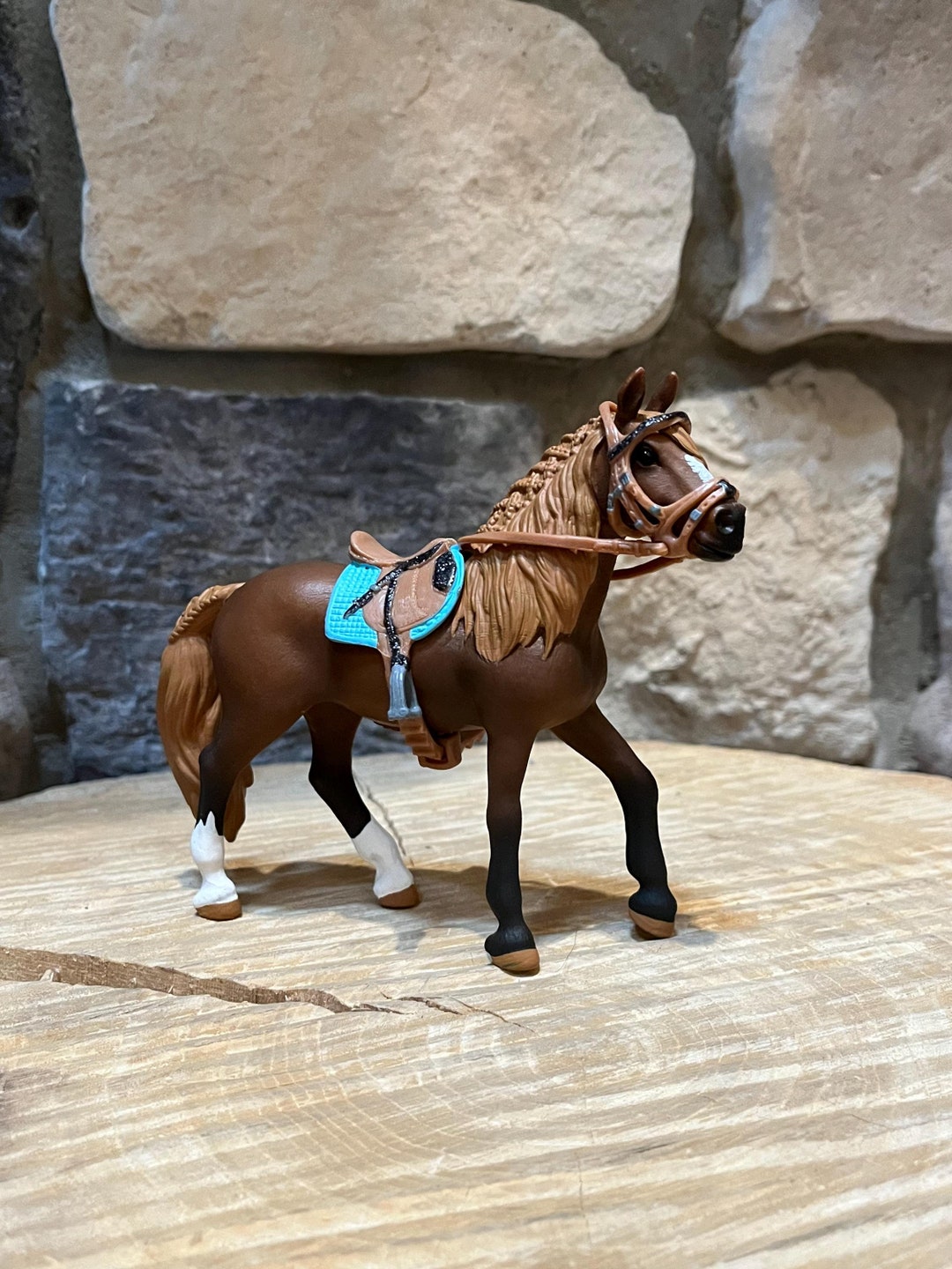 Schleich English Tack Set Repaint - Etsy