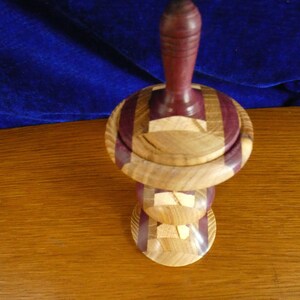 Spinning Top and Its Stand in Wooden Assembly, Paperweight, Collection ...