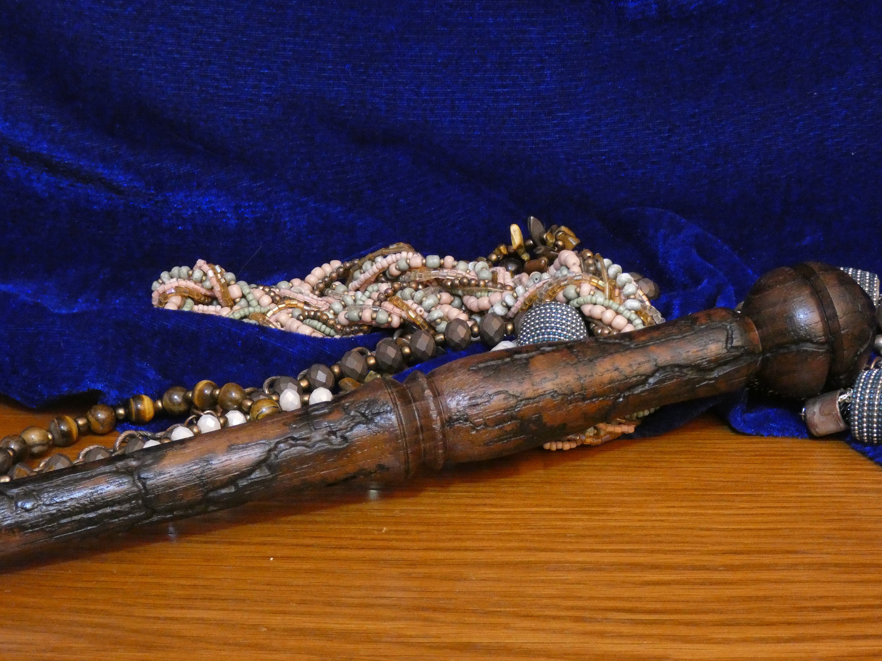 Hand-turned Acacia Wood Magic Wand, Customizable. L 39 Cm. Unique Piece ...