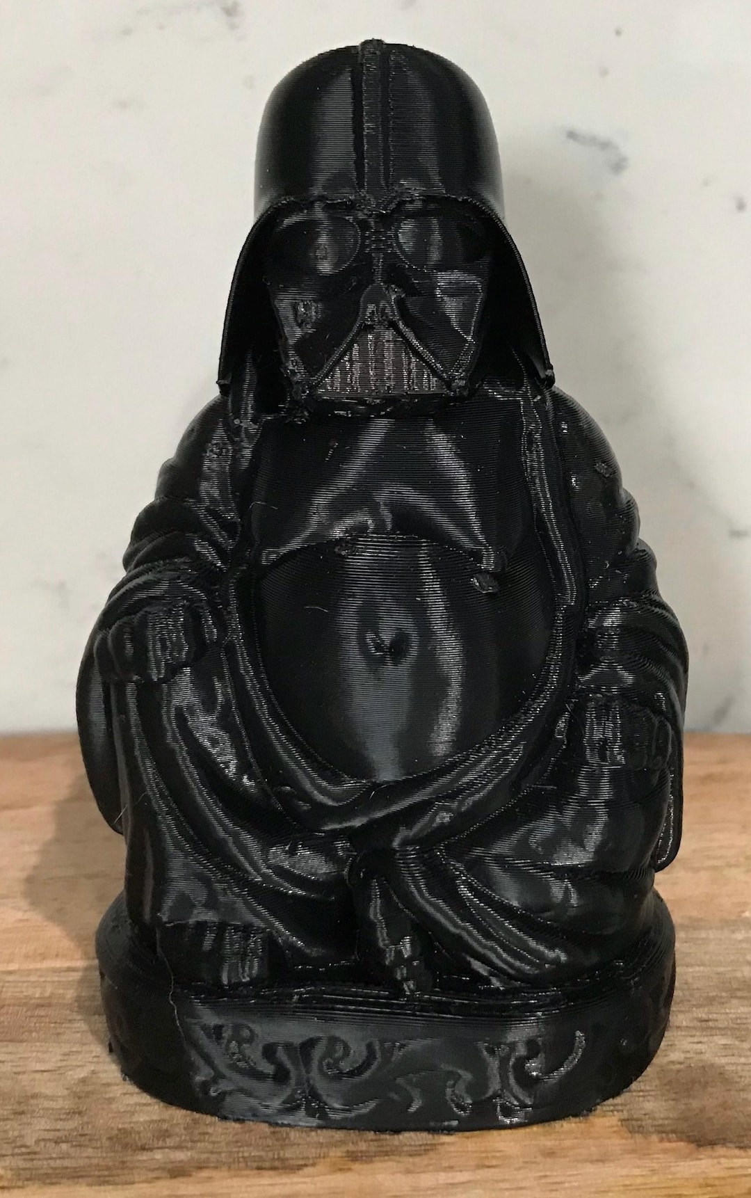 3D Printed Darth Vader Buddha Figurine: Star Wars Collectible - Etsy