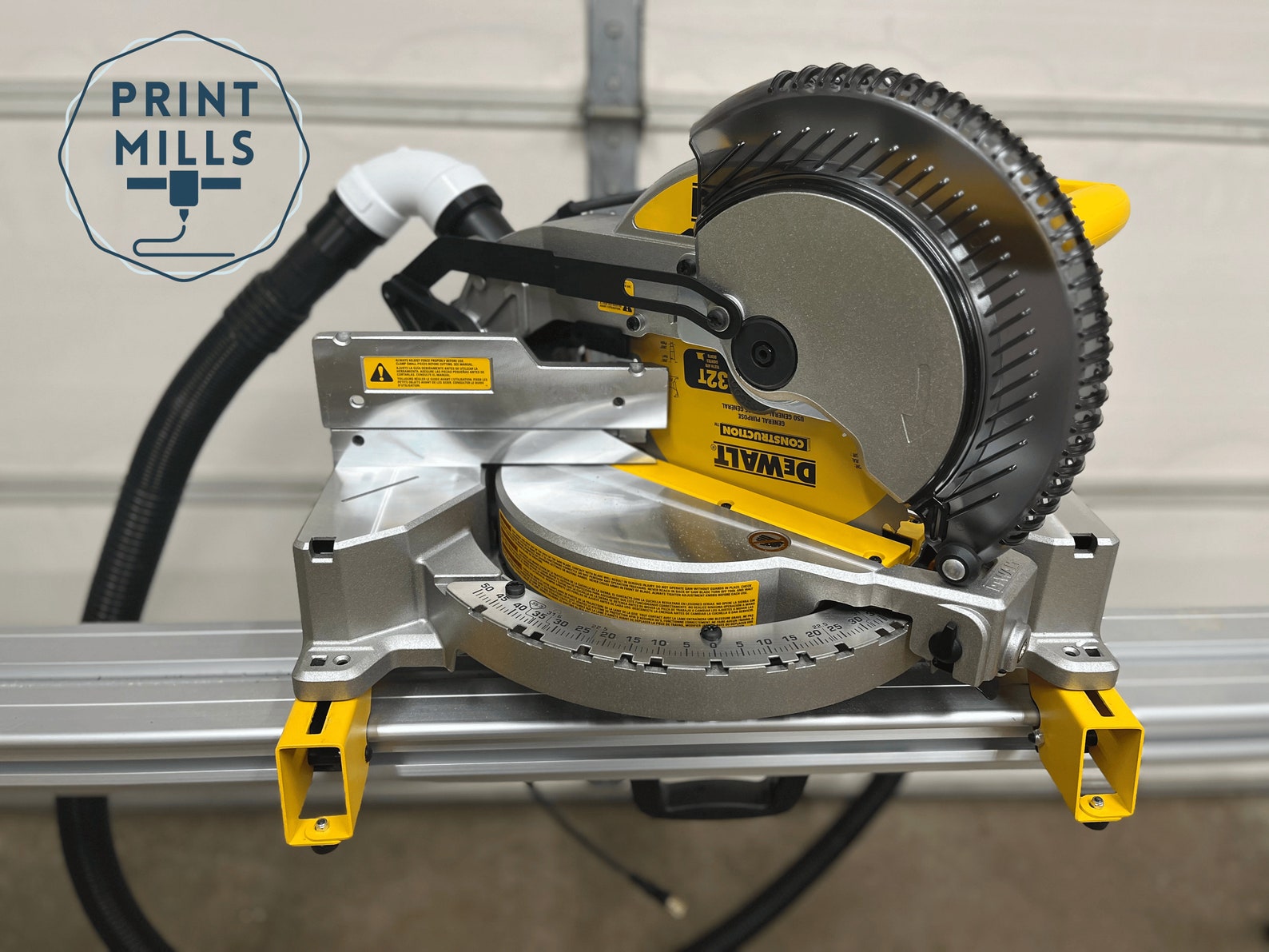 Dewalt Miter Saw 90 Degree Vacuum Adapters Transitions to 1 7/8" Shop ...