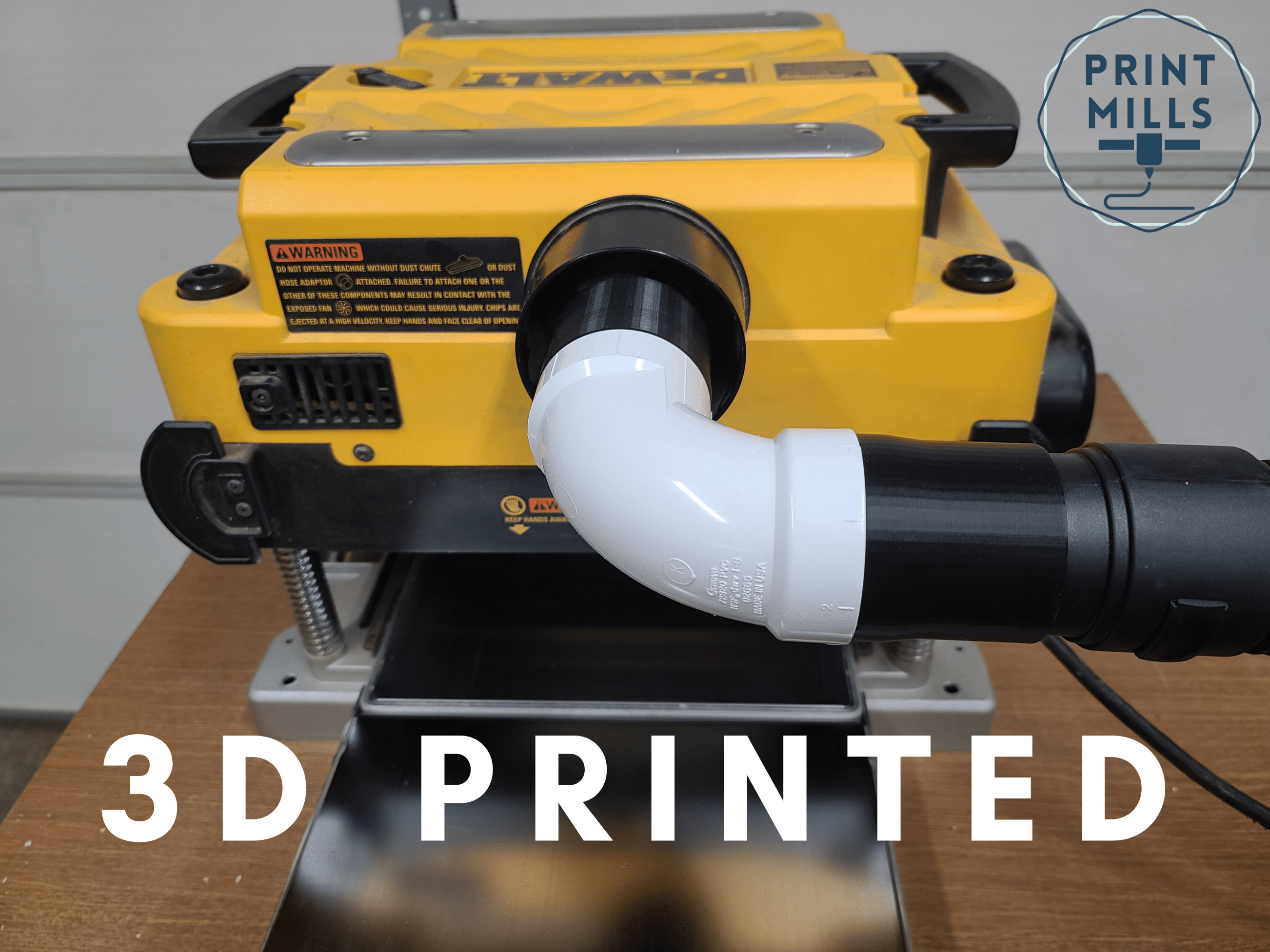 DW735 (dw735x) Dewalt Planer 90 Degree Vacuum Adapters Transitions to 2 ...