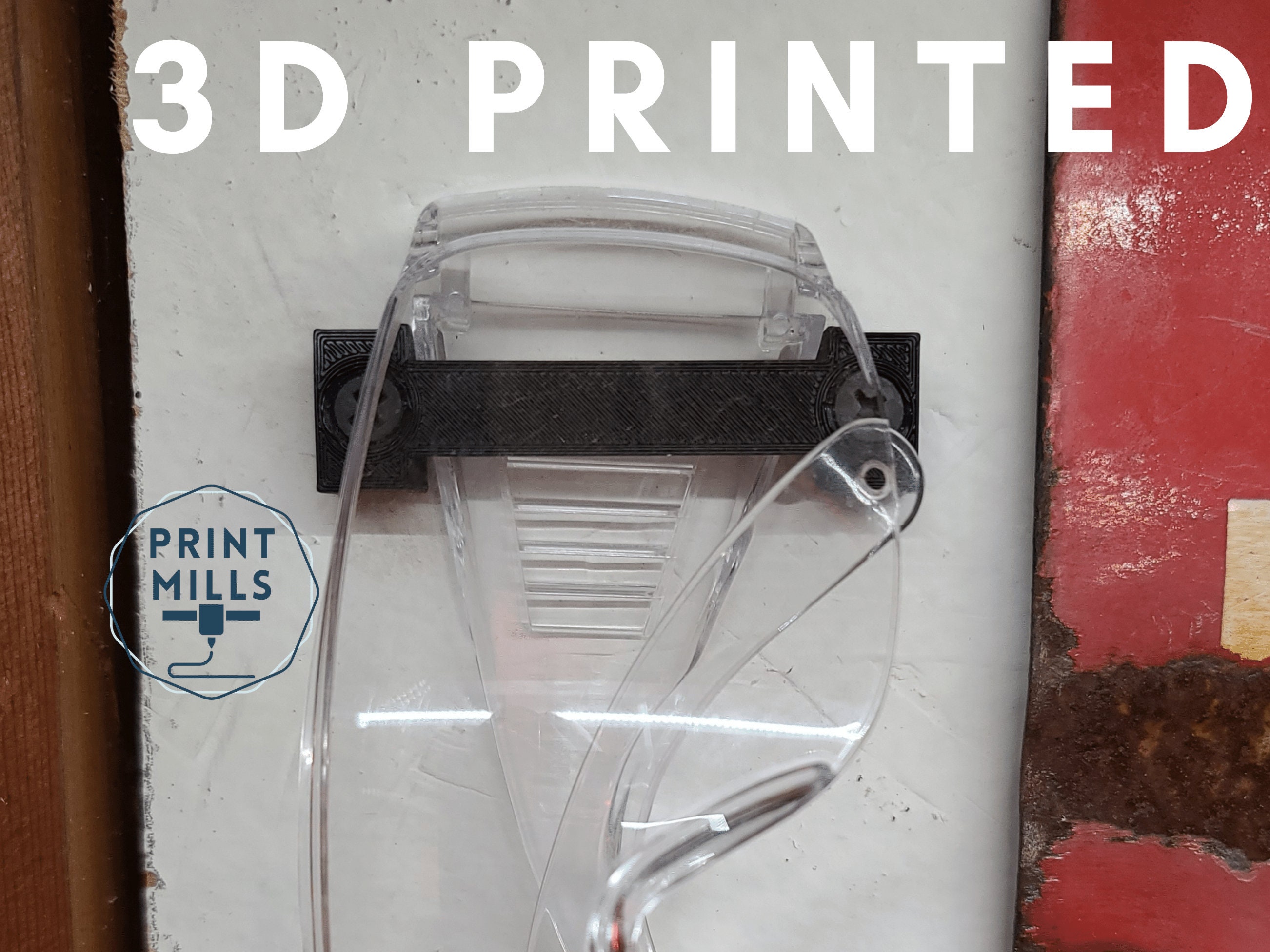 Safety Glasses Mount / Hanger - Easy Storage for Organization (includes ...