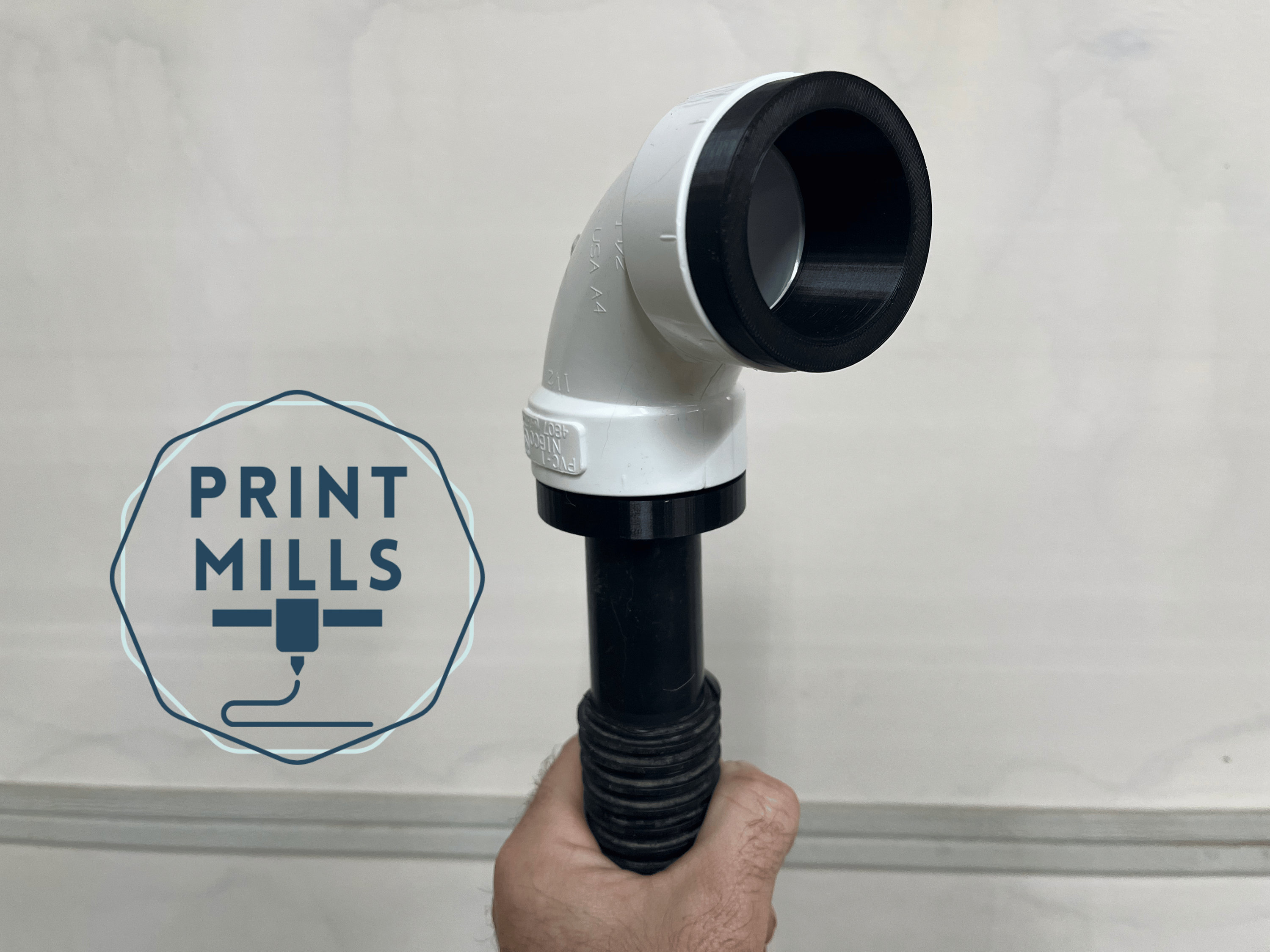 Dewalt Miter Saw 90 Degree Vacuum Adapters Transitions to 1 1/4" Shop ...