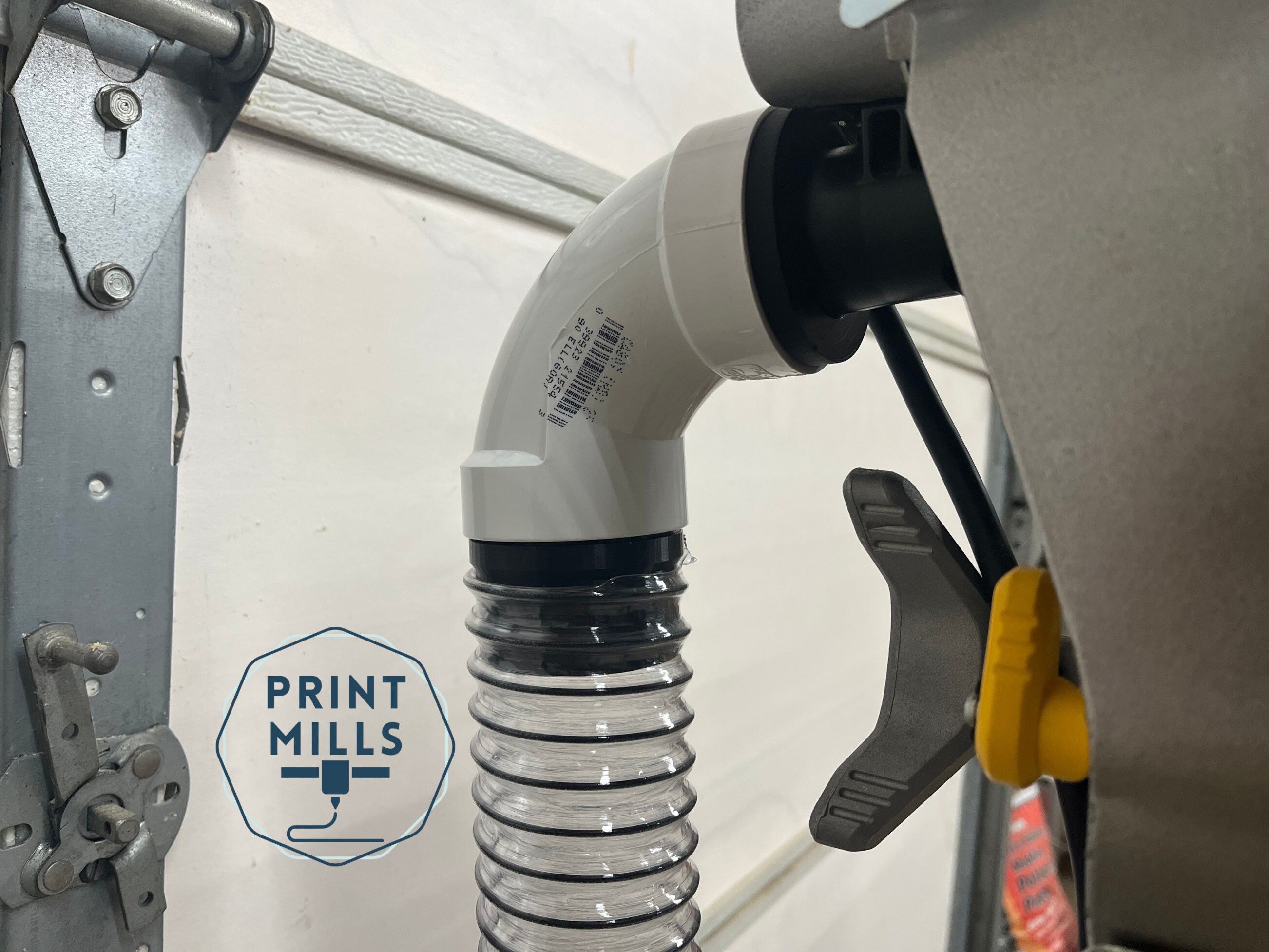 Dewalt Miter Saw 90 Degree Vacuum Adapters Transitions to 2 1/2" Soft ...