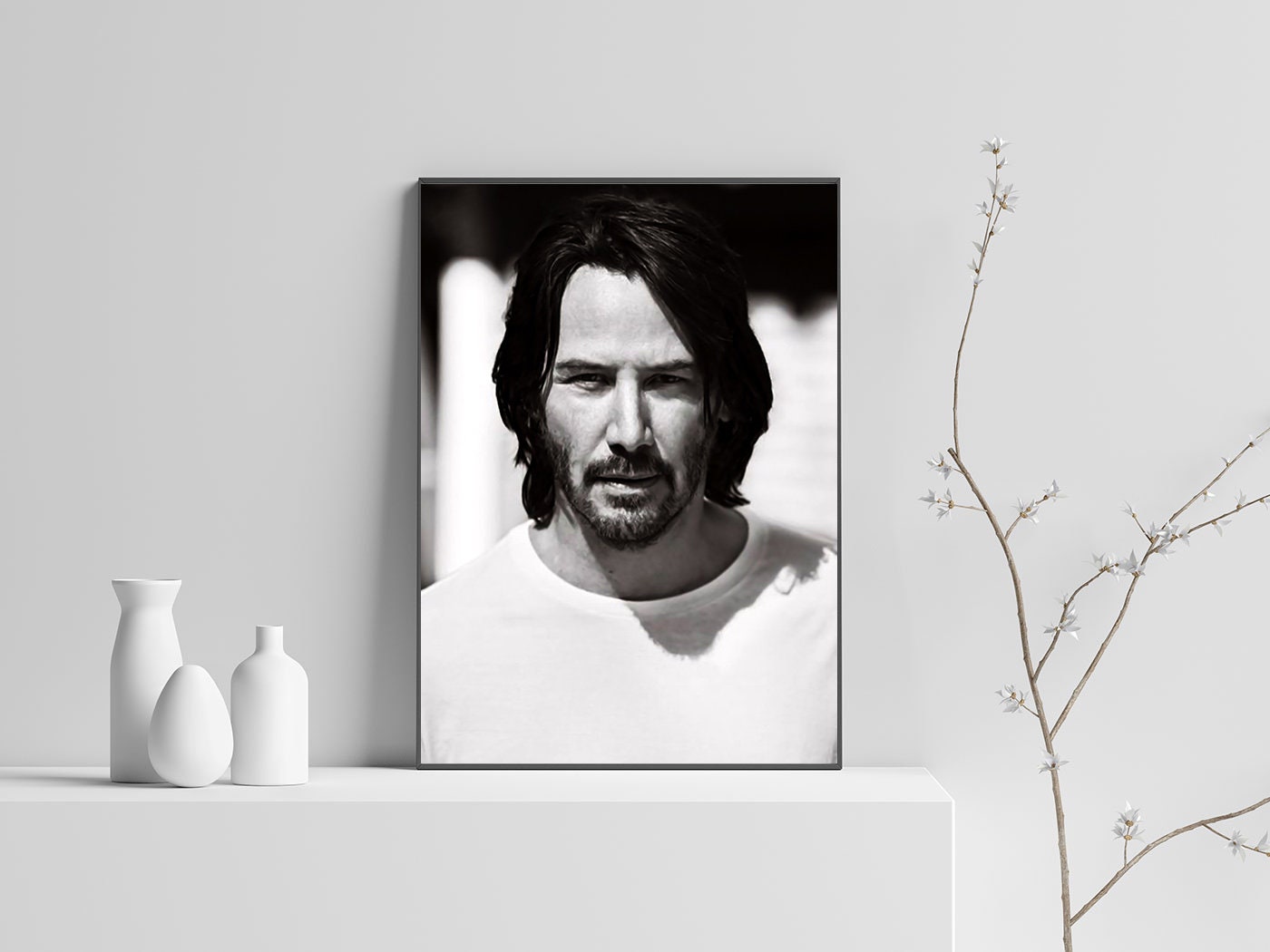 Keanu Reeves poster Keanu Reeves canvas print custom art | Etsy