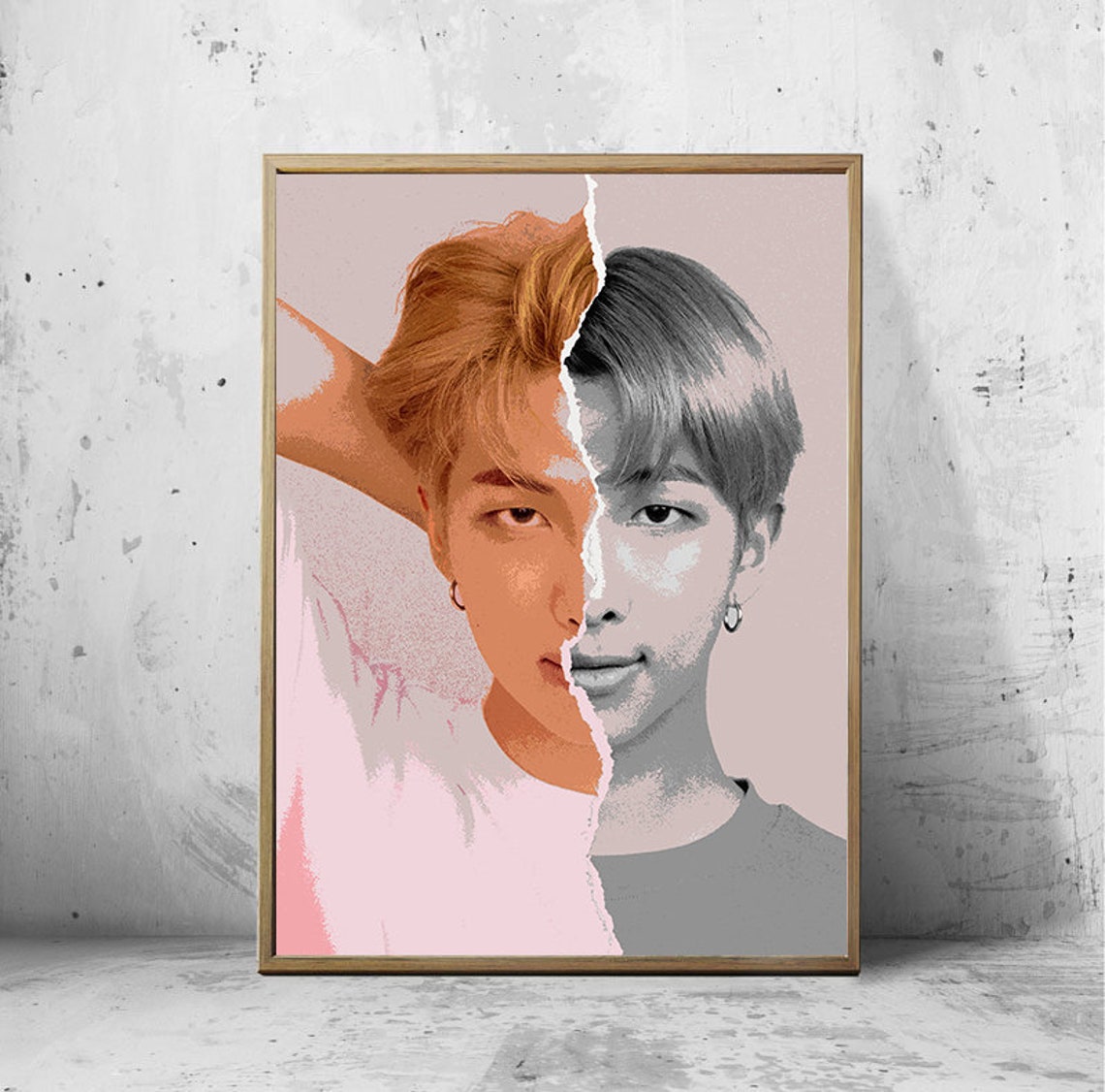 RM BTS poster Rm BTS custom print home decor canvas poster | Etsy