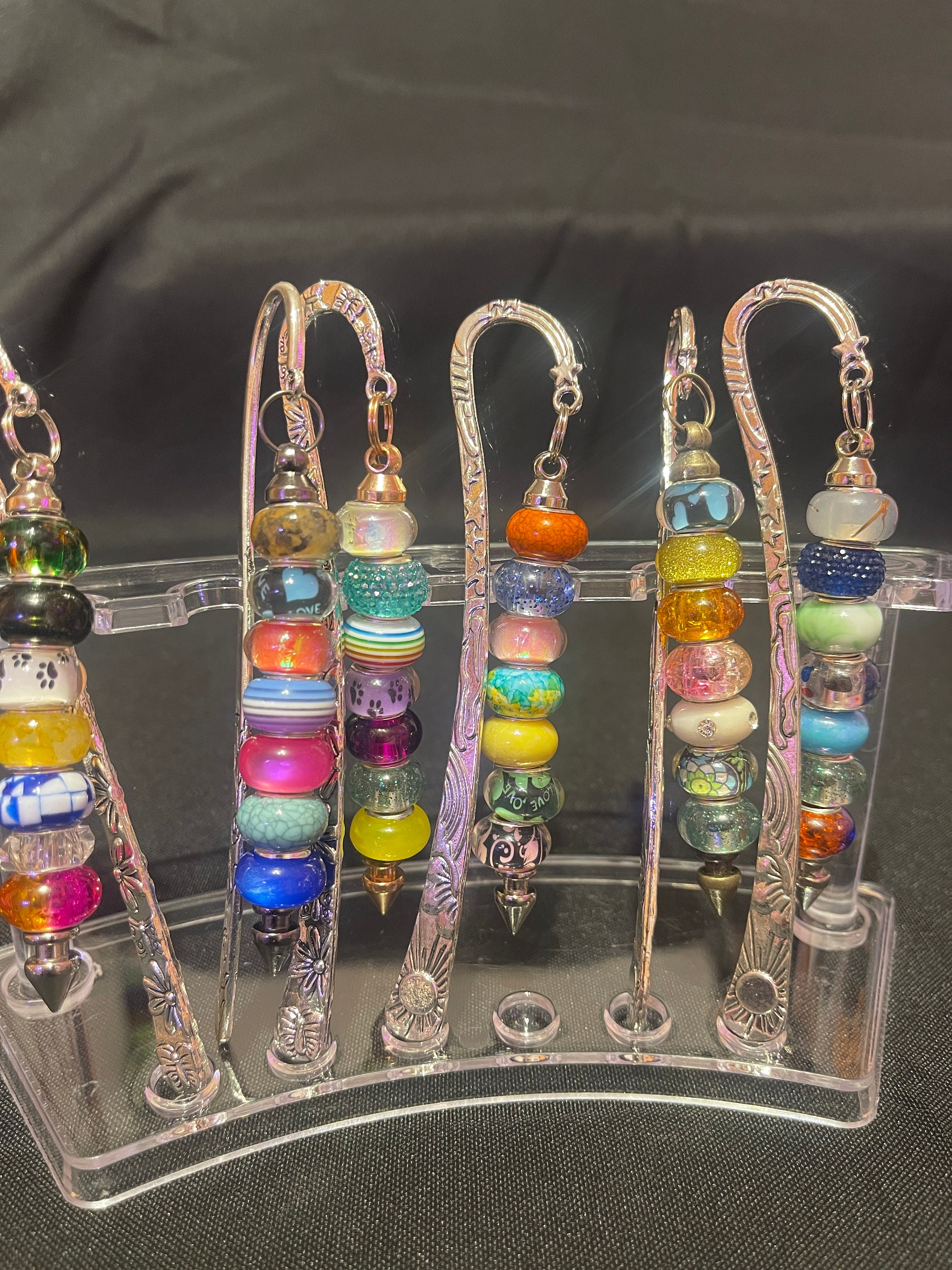 Metal Beaded Bookmark - Etsy