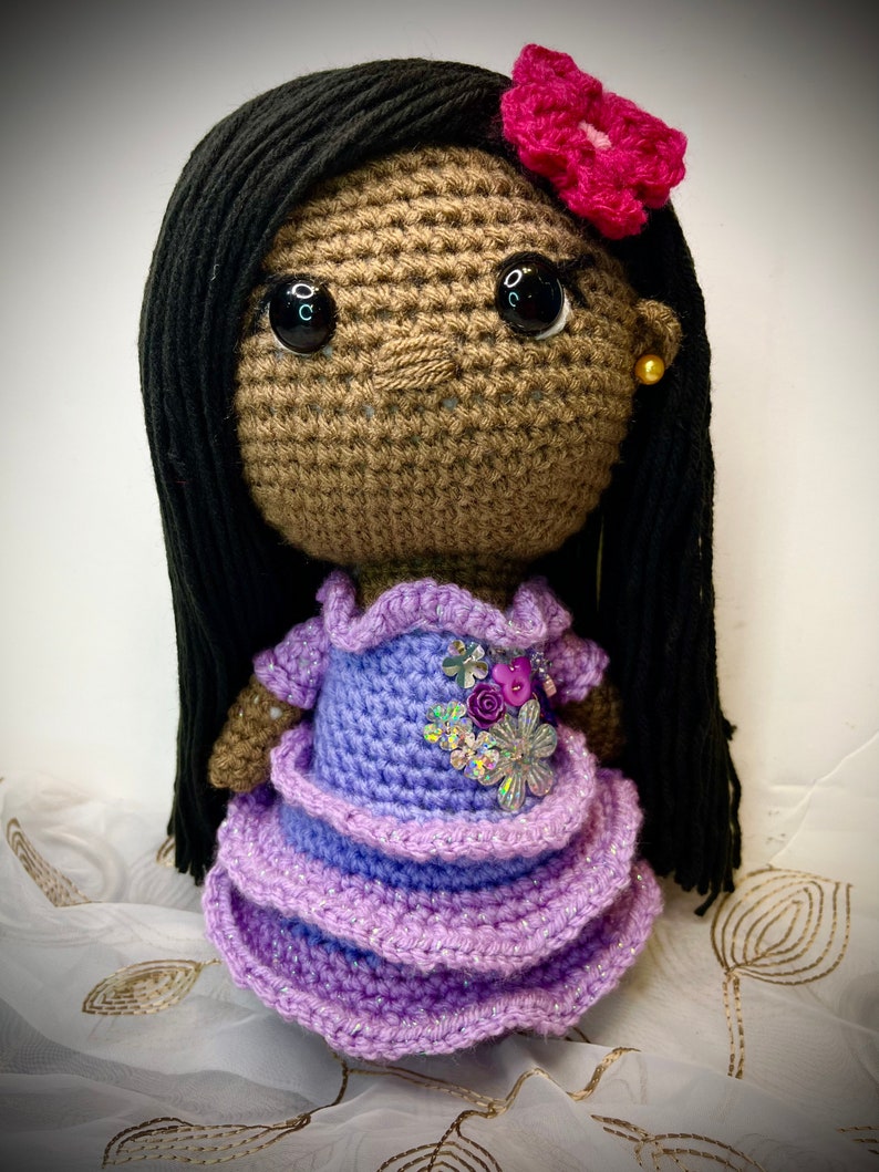 Isabela Madrigal Encanto Crochet Doll 12 Isabella Amigurumi | Etsy