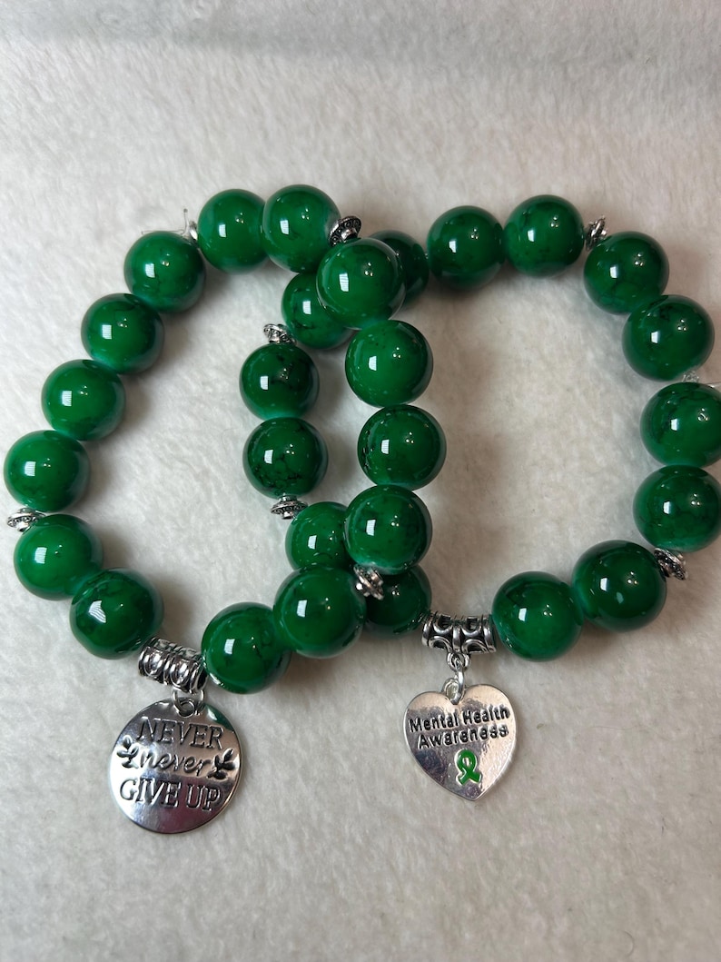 Beaded Mental Health Awareness Bracelets - Etsy