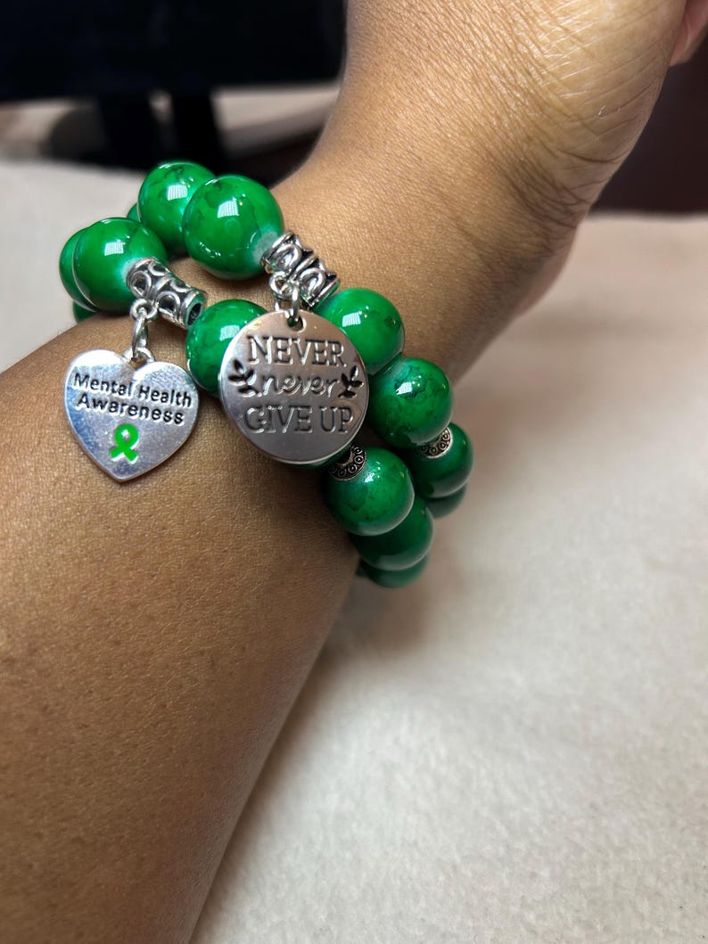 Beaded Mental Health Awareness Bracelets - Etsy
