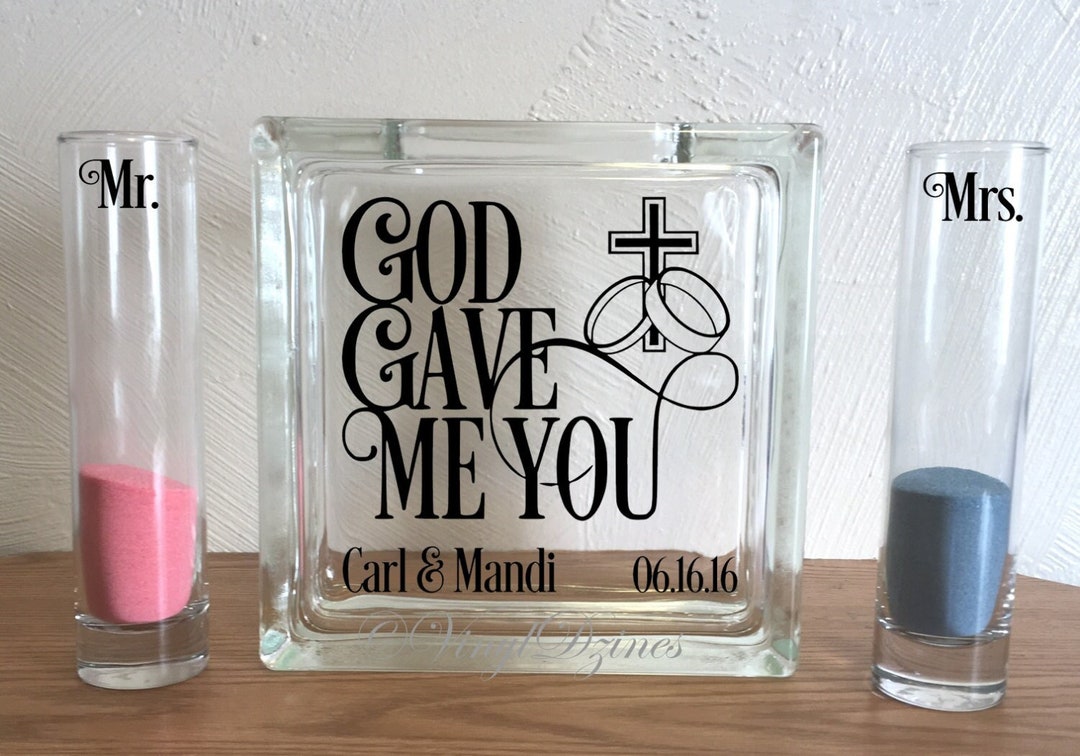 Personalized Religious Unity God Gave Me You Unity Sand Ceremony Set ...