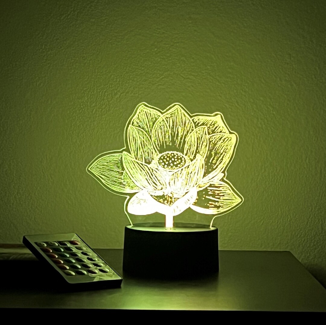Lotus Night Light/flower Nightlight/lotus LED Lamp/gardener LED Lamp - Etsy