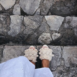 Boho Slides/ Boho Sandals - Etsy