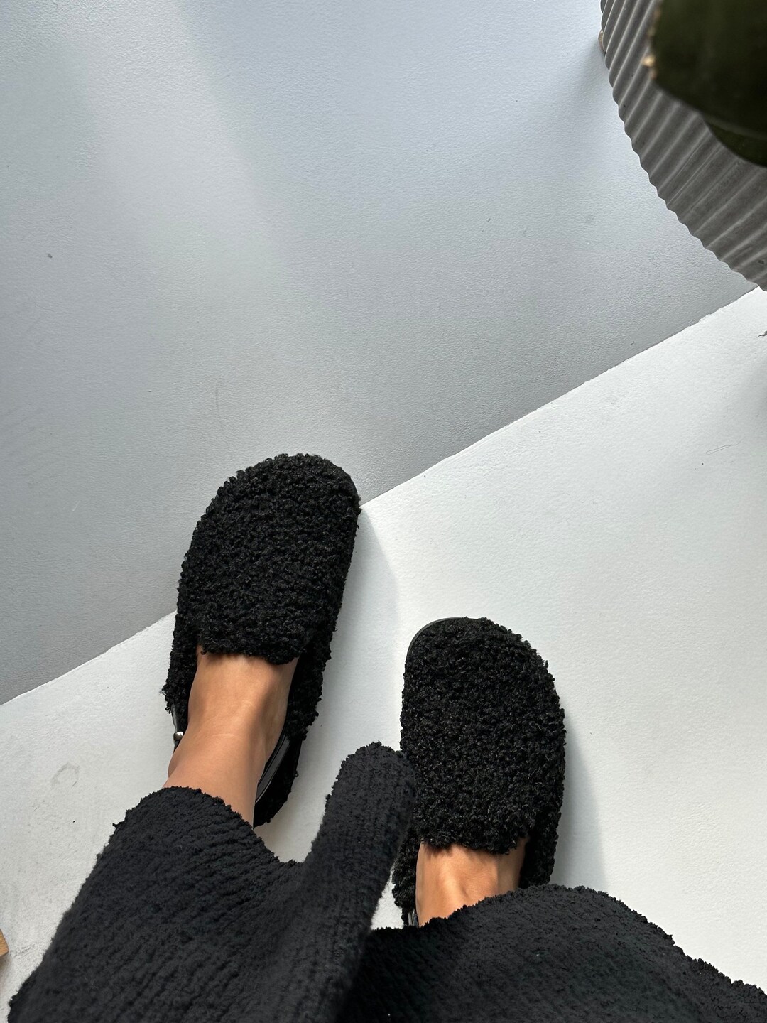 Faux Fur Clogs; Fluffy Mules - Etsy